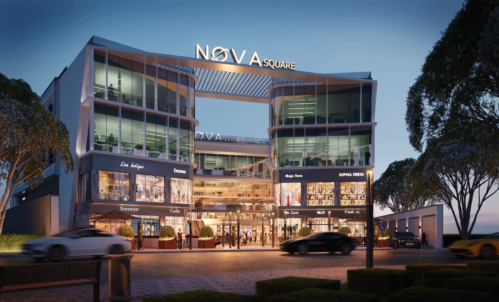 Nova Square New Cairo Al Bostany 2025 - Elevation Realestate